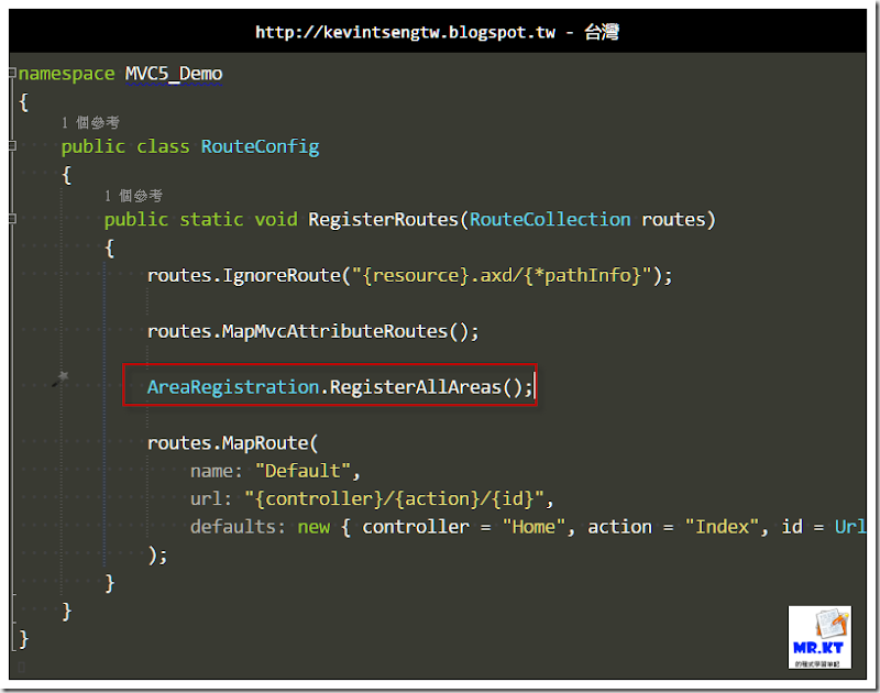 Mrkt 的程式學習筆記 Aspnet Mvc 使用 Attribute Routing Routearea 6550