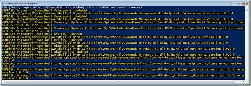 Under The Stairs: PowerShell Version 3–Updatable Help (continued)
