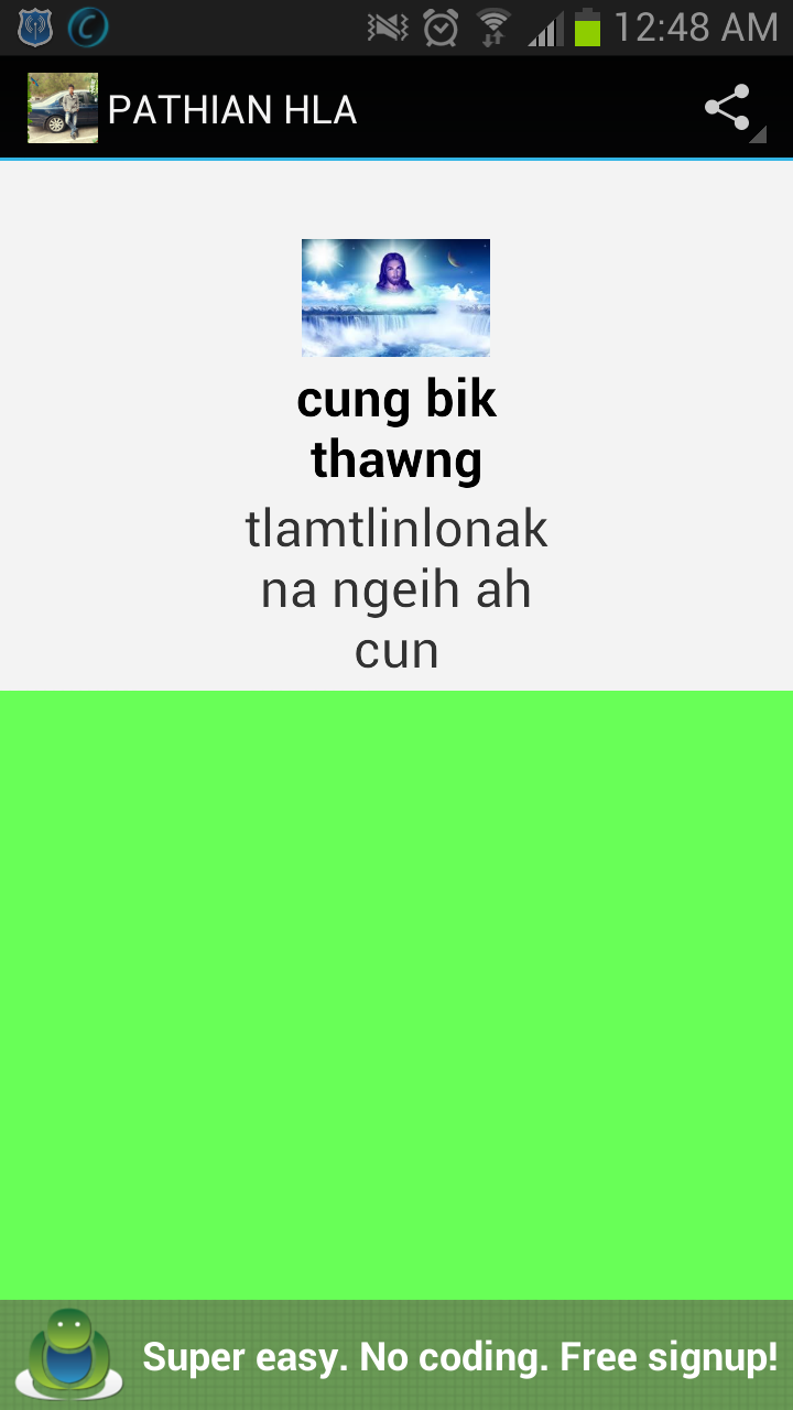 Pathian Hla collection for Android - Dawn Tlang