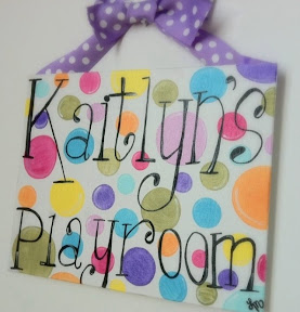 Linsy Lou's Custom and Personalied Art: Childs Door Sign