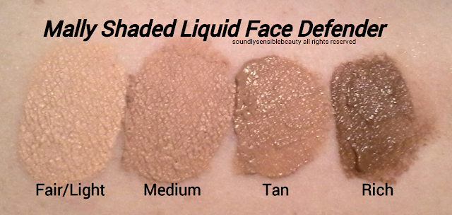 Mally Liquid Face Defender; Review & Swatches of Shades