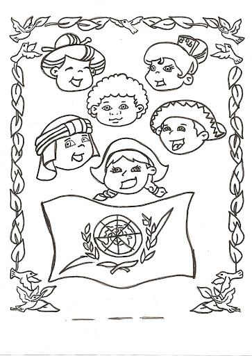 La onu para colorear - Imagui