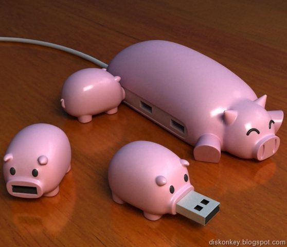 D i s k - O n - K e y: Pig USB flash drive