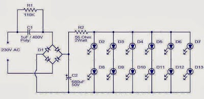 Awiejayamedia2u: Skema Lampu Led Dengan Arus Ac
