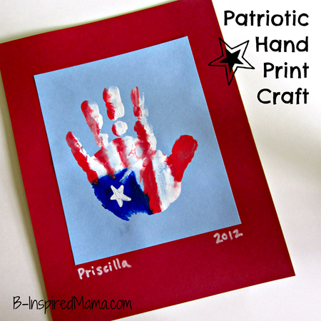 Patriotic Hand Print – Lesson Plans