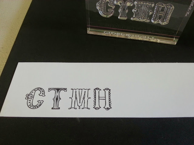 Georgia Creates CTMH Australia: How To Stamp Titles with Alphabet Stamps