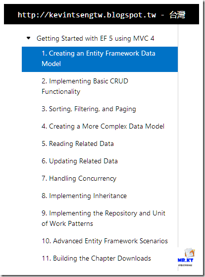Mrkt 的程式學習筆記 Aspnet Mvc 官方教學課程「getting Started With Ef 6 Using Mvc 5」