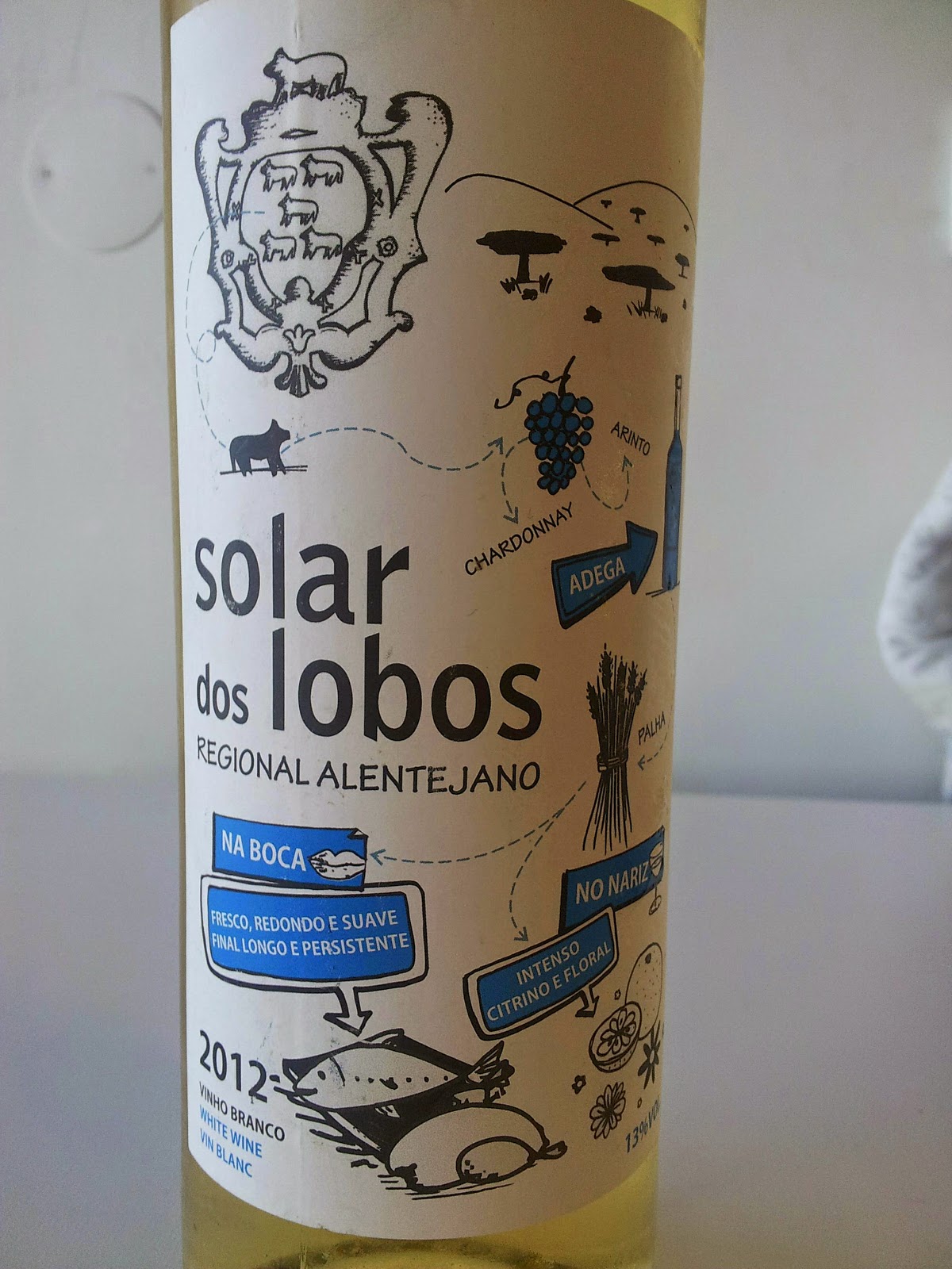 Vinhos, Gins e outras coisas boas...: Solar dos Lobos Branco 2012