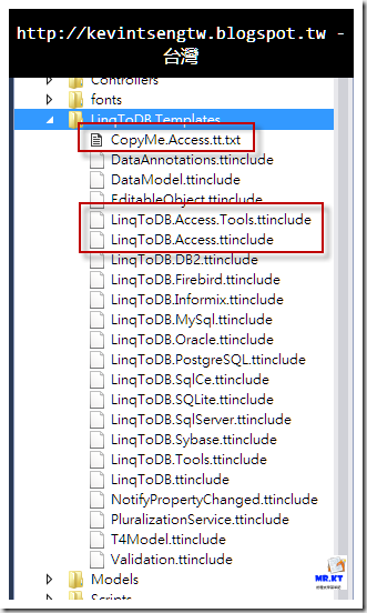Mrkt 的程式學習筆記 Linq 與 Access Asp Mvc 專案使用 Linq To Access 的 Linqtodb Templates