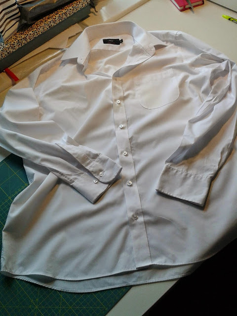 Ellie, Boo and Beans: Tutorial: Old Shirt to Doctor's Coat