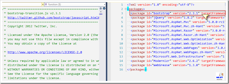 mrkt 的程式學習筆記: 使用 ASP.NET MVC 4 Bootstrap Layout Template (VS2012) mrkt 的程式學習筆記: 使用 ASP.NET MVC 4 Bootstrap Layout Template (VS2012)
