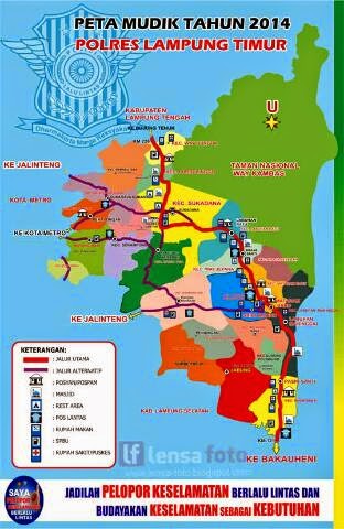Lensa Media: Peta Mudik Lampung Timur 2014