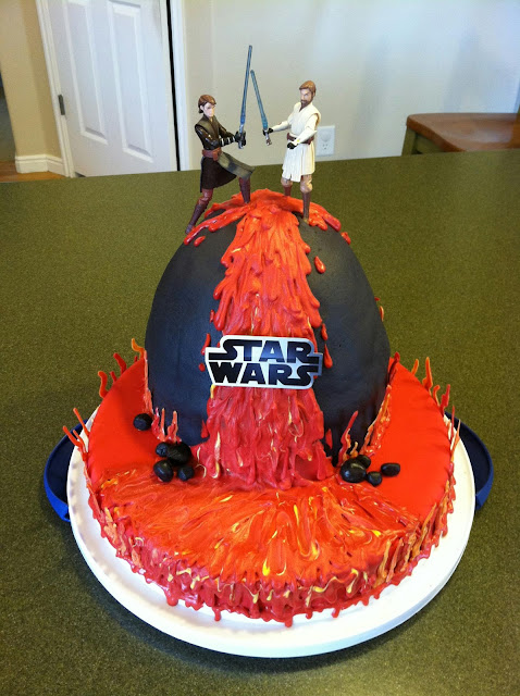 Star Wars Fight Scene Cake
