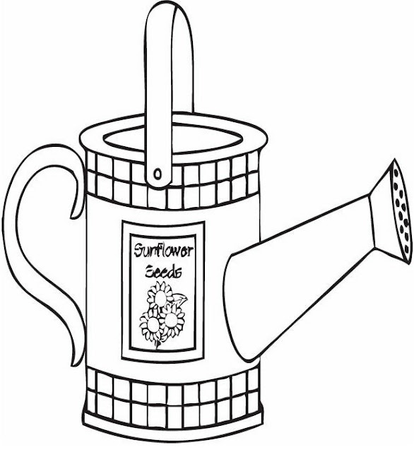 DIBUJOS DE REGADERAS PARA COLOREAR