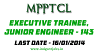 MPPTCL Jabalpur Recruitment 2013 Executive Trainee, Junior Engineer ...