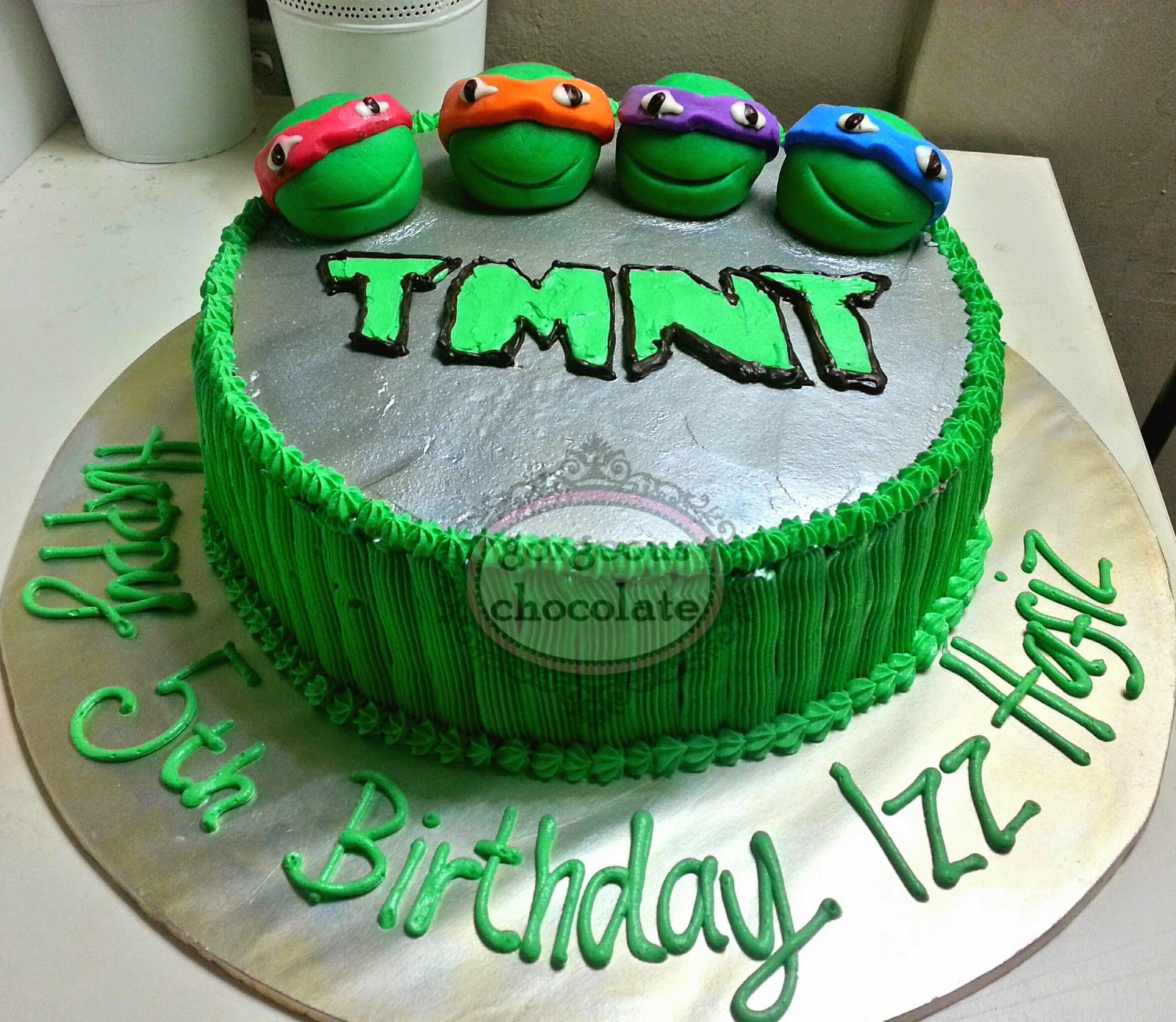 My Gorgeous Homemade Chocolate: NINJA turtle Theme Cake