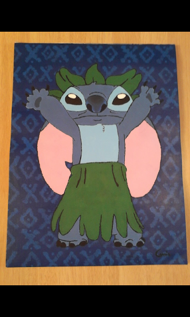 Method3d: Acrylic Painting: Disney's Stitch