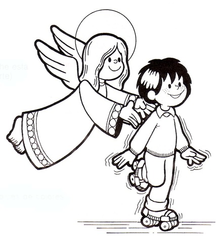 ANGELES DIBUJOS PARA COLOREAR