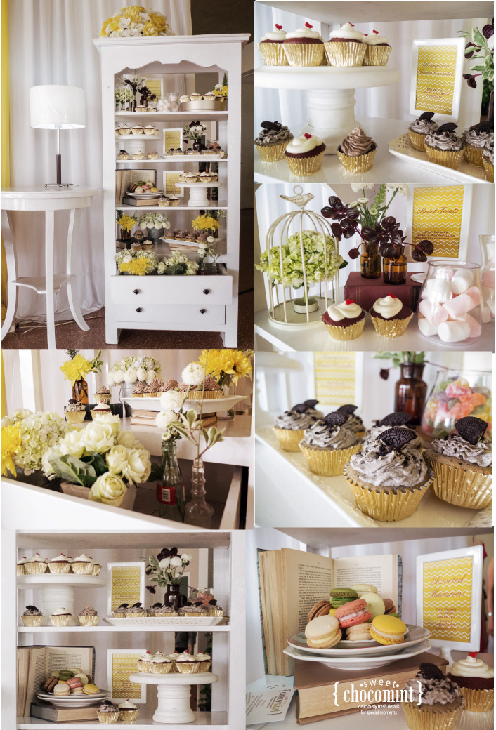 sweet chocomint: Yellow and White Spring Inspired Sweet Table