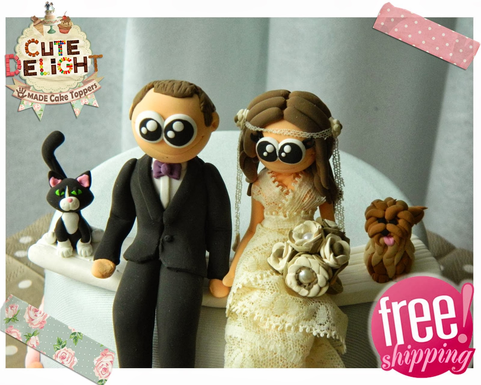 Wedding cake toppers, Custom Cake Topper, Funny cake toppers, Cake ...