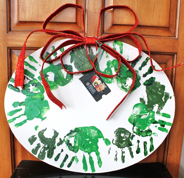 A Handprint Wreath