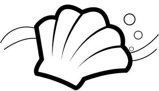 CONCHAS DE VIERAS PARA COLOREAR