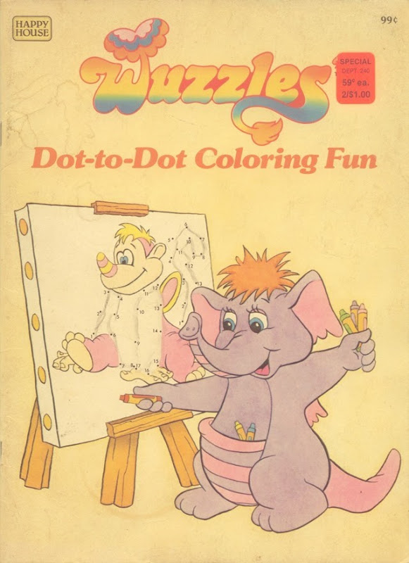 Rewind To 1980s: Wuzzles: Dot-to-Dot Coloring Fun