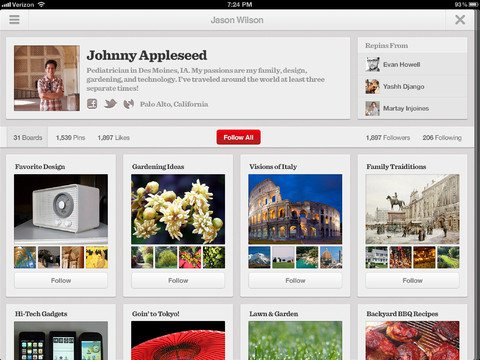 Descargar Pinterest para iphone, ipad - Lo nuevo de hoy