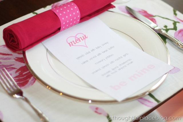 {DIY} Individual Menu Tutorial - A Thoughtful Place