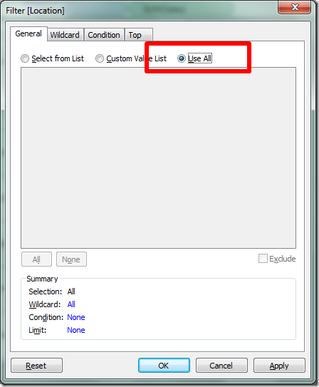 Create a global filter in Tableau across multiple data sources in eight simple steps