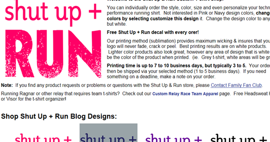 Shut Up + Run: Shut Up + Shop Already!