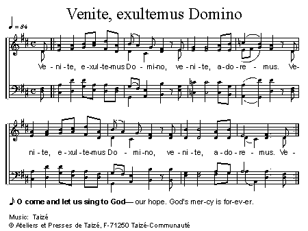 Cantus Mundi: Venite, exultemus Domino (Taizé)