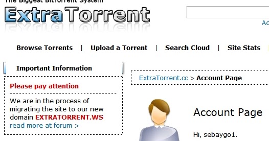 information wants to be free: ExtraTorrent Update -- 2013 Oct 09 WE