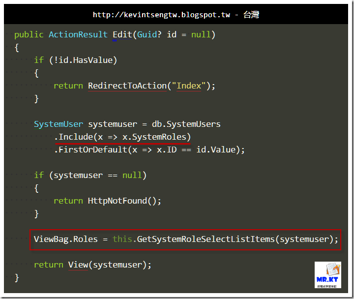 Mrkt 的程式學習筆記 Asp Mvc 使用 Entity Framework Code First 變更多對多關聯資料