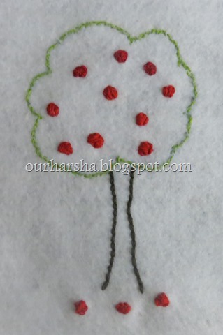 ::My Hobbies::: Apple Tree : Hand Embroidery