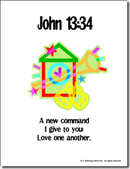 Memory Verse Helps- John 13:34