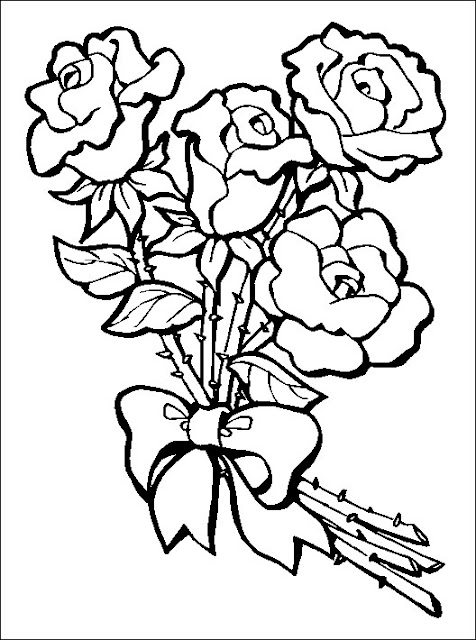 FLOWERS COLORING PAGES flowers-coloring-pages