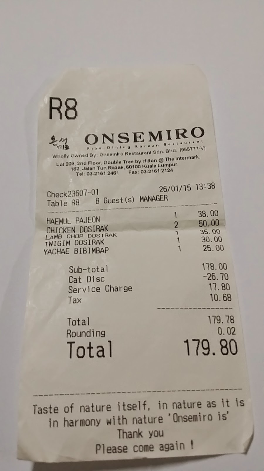 Eye Talk Nose (I Don't Know) Food Menu Malaysia: Onsemiro - nice korean ...