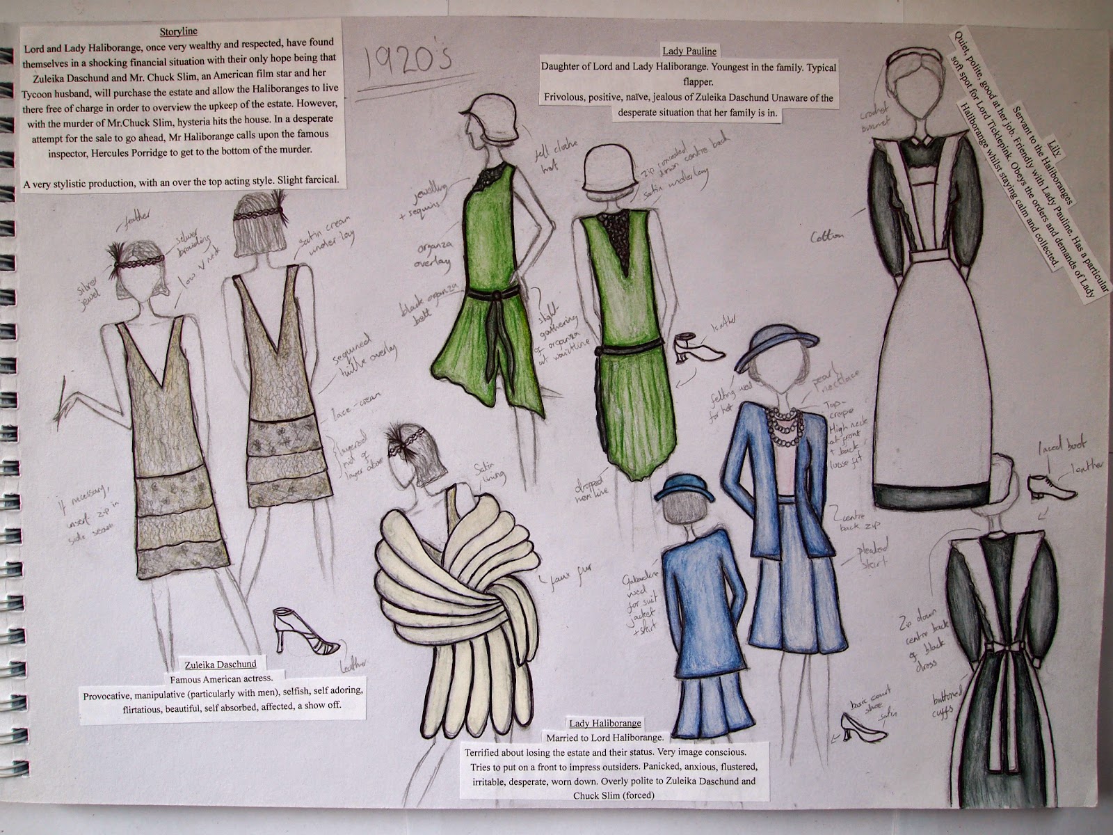 Fashion Portfolio Costume Design For Drama Society