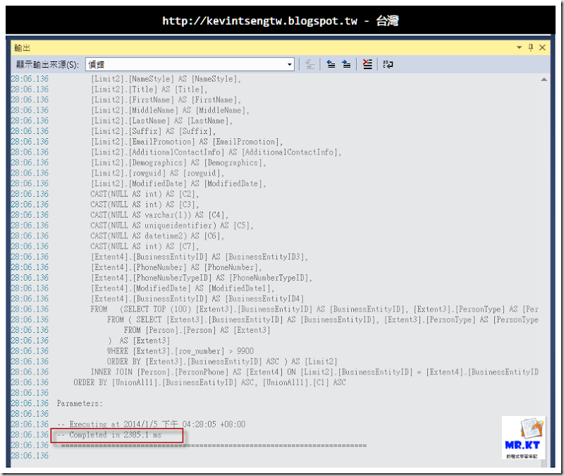 Mrkt 的程式學習筆記 觀察 Pagedlistmvc Aspnet Mvc 5 Ef 6 的執行效能