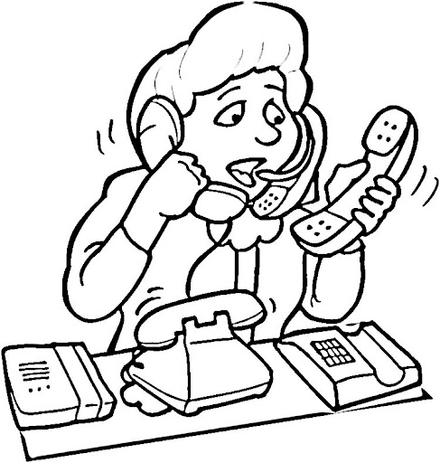 SECRETARY COLORING PAGES