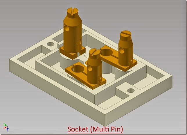 3D Solid Modelling Videos: Socket (Multi Pin) - Autodesk Inventor 2012