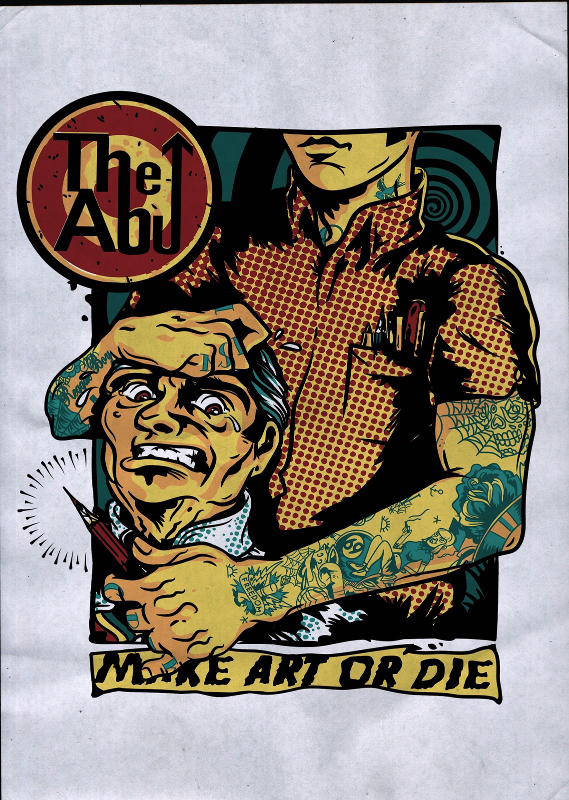STRAIGHT EDGE SKINHEAD: Abu - Drug Free skinhead artist from Minsk