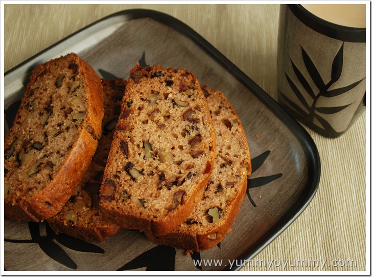 Date and Walnut Loaf | Yummy O Yummy