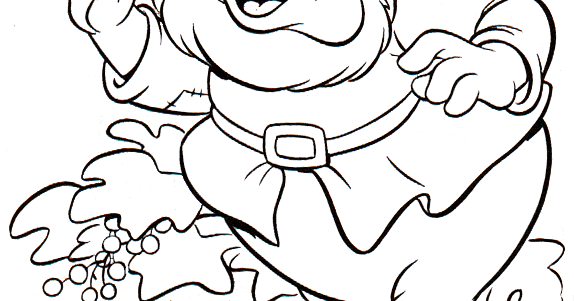 adorable seven dwarfs coloring page Coloring dwarfs seven dopey dwarf ...