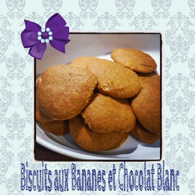 Biscuits aux bananes et au chocolat blanc - Etre Radieuse par Josianne ...