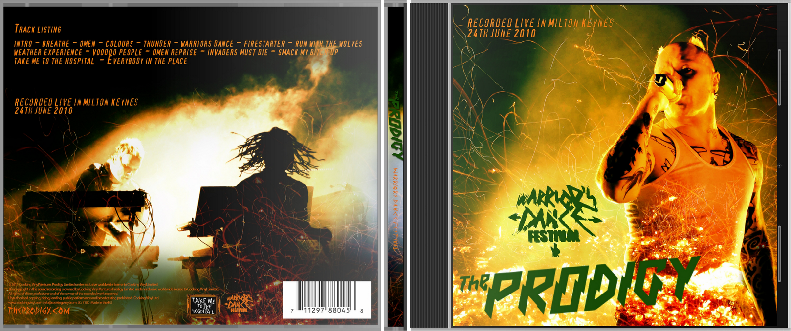 CD Cover Design: Prodigy - Warriors Dance Festival