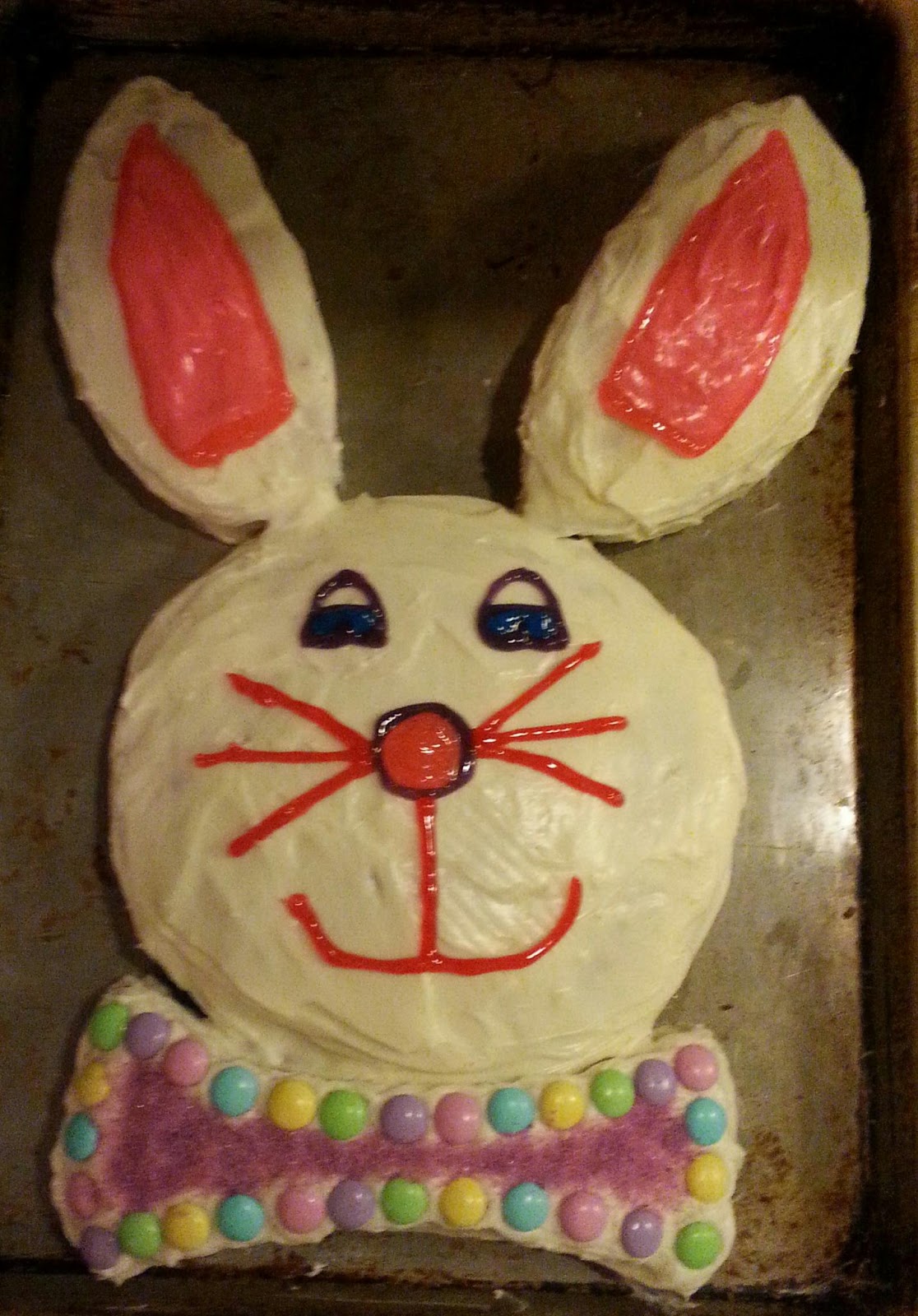 A Poor Mom's Guide to Country Living: Easter Bunny Cake Directions