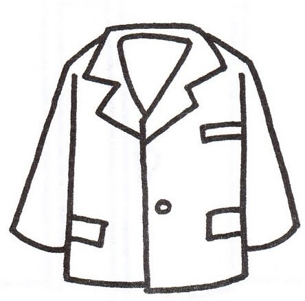 DIBUJOS DE SACOS O CHAQUETAS PARA COLOREAR