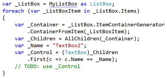 Jerry Nixon On Windows How To Access A Named Control Inside A Xaml Datatemplate Using Csharp